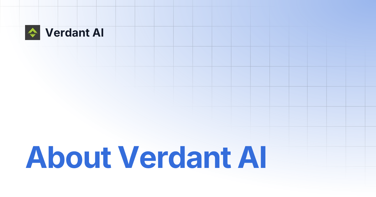 About Verdant AI | Verdant AI
